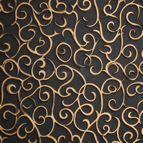 Elegant Gold Swirl Pattern Texture Stock Image Image Of Graphic Swirl 377481125