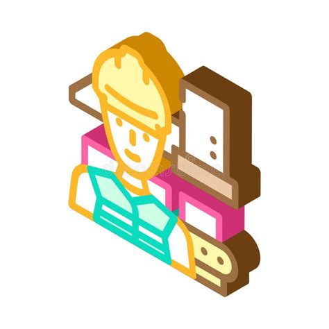 Worker Isometric Illustration Stock Vector Illustration Of Service Specialist 254380216