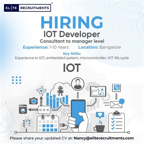 Iotdeveloper Bangalorehiring Iotjobs Embeddedsystems Microcontroller Eliterecruitments