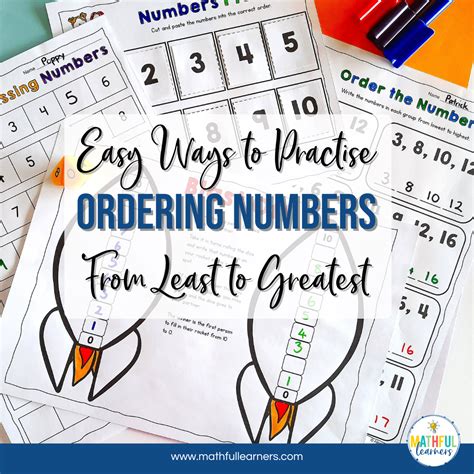 Easy Ways To Practise Ordering Numbers From Least To Greatest With Your