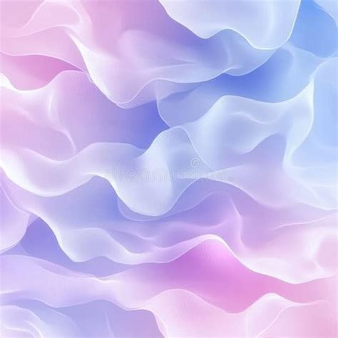 The Image Features Soft Flowing Waves In Pastel Hues Of Pink Purple And Blue With Smooth