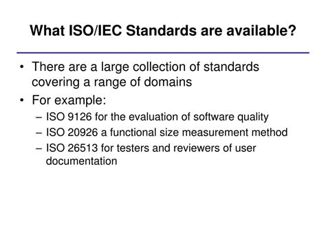 PPT Introduction To ISO IEC Software Engineering Standards PowerPoint Presentation ID