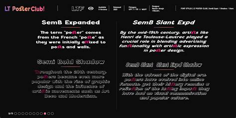 Lt Poster Club Display Font Free Design Resources