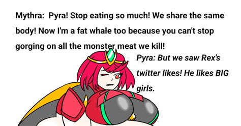 Xenoblade2 Bbw Belly Pyra Is Heavy Lol Pixiv