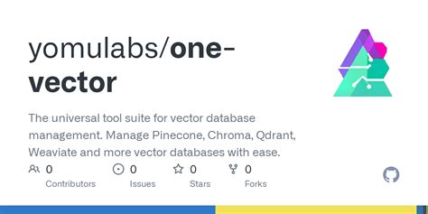 Github Yomulabsone Vector The Universal Tool Suite For Vector Database Management Manage