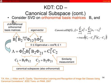 Ppt Kernel Discriminant Analysis Based On Canonical Difference For Face Recognition In Image