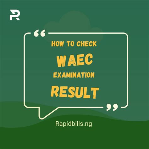 How To Check Waec Result 2025 Online And Via Sms Get Waec Pin On Rapidbills