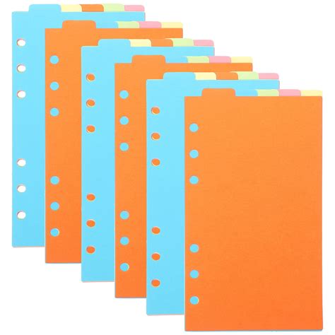 Unbranded 6 Sets Index Separator Page Poster Transparent Dividers Folder Colorful Walmart Com