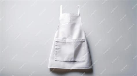 Premium Ai Image A White Apron With A White Pocket On It