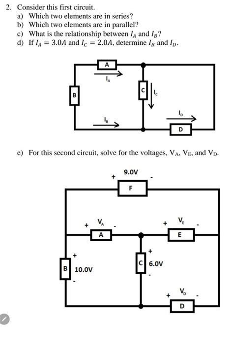 Solved Consider This First Circuit A Which Two Elements Chegg Com