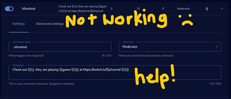 StreamElements Shoutout Command Not Working R Twitch