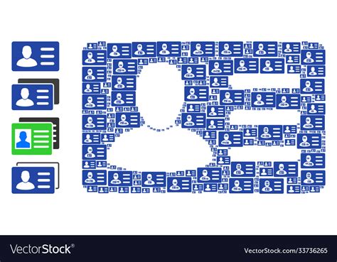 User Account Card Recursion Composition Self Vector Image
