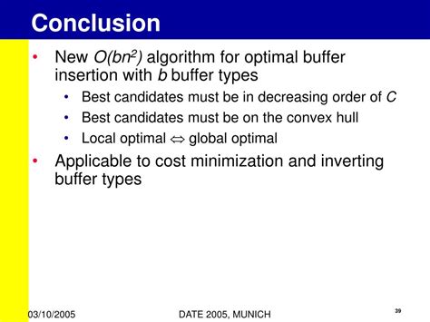 Ppt An Obn 2 Time Algorithm For Optimal Buffer Insertion With B