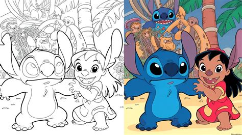 Free Lilo And Stitch Coloring Pages Pdf