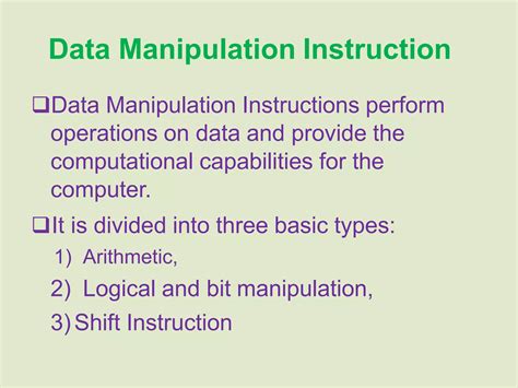 Data Transfer And Manipulationpptx