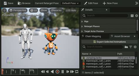 Ik Rig Animation Retargeting In Unreal Engine Unreal Engine 56 Documentation Epic Developer