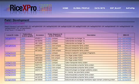 How To Find The Genes For Agilent Rice Microarray Probes Eg