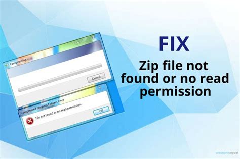 fix zip file not found or no read permission error