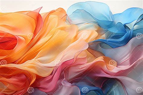 Dynamic Folds Of Multicolored Fabric Abstract 3d Wavy Background Colorful Waves Flow Liquid