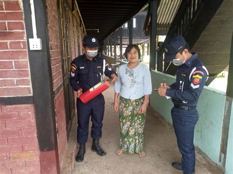 လိပ်သိုမြို့၌စာစစ် တက္ကသိုလ်ဝင်တန်းဖြေဆိုမည့် စစစ်ဌာန မီးဘေးလုံခြုံရေးအတွက် တာဝန်ရှိသူများ ကွင