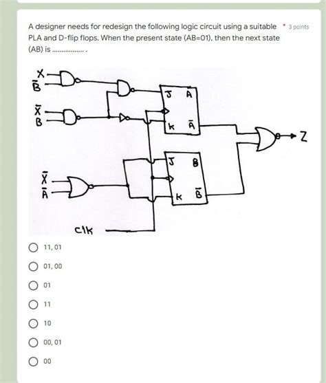 Solved A Designer Needs For Redesign The Following Logic Chegg Com