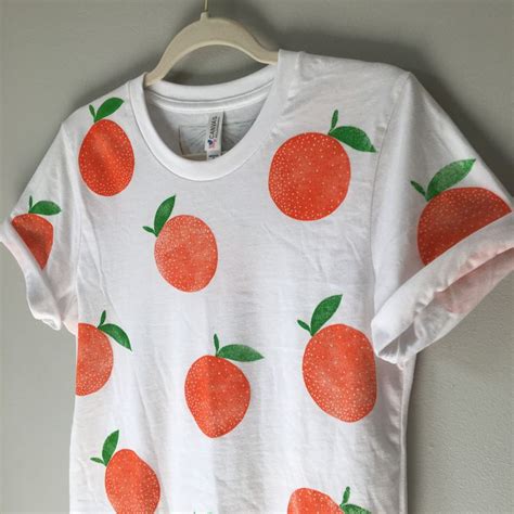 Fruit Pattern Shirt With Oranges Aesthetic Shirts Shirt Pattern