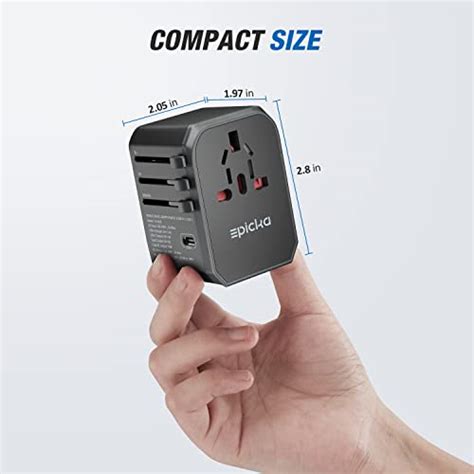 Epicka Universal Travel Adapter International Power Plug Adapter With