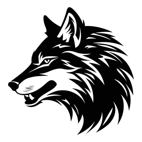 Angry Wolf Face Clip Art