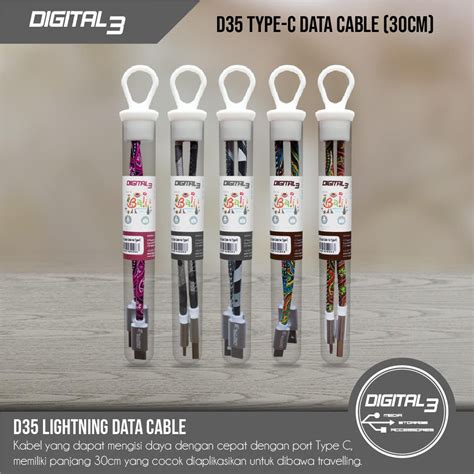 Digital 3 สาย USB Type C 30 ซม สายเคเบลขอมล Type C Android Fast Charging QC3 0 Samsung