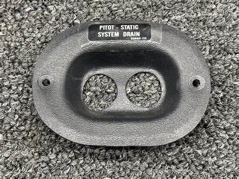 35507 002 Piper Pa28 181 Pitot Static Drain Cover 2 Holes