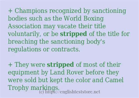 How To Use The Word Stripped EnglishTestStore Blog