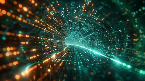 Futuristic Abstract Background With Data Connection Speed Lines And Technology Concept Stock