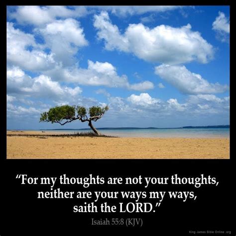 Isaiah 558 For My Thoughts Are Not Your Thoughts Neither Are Your