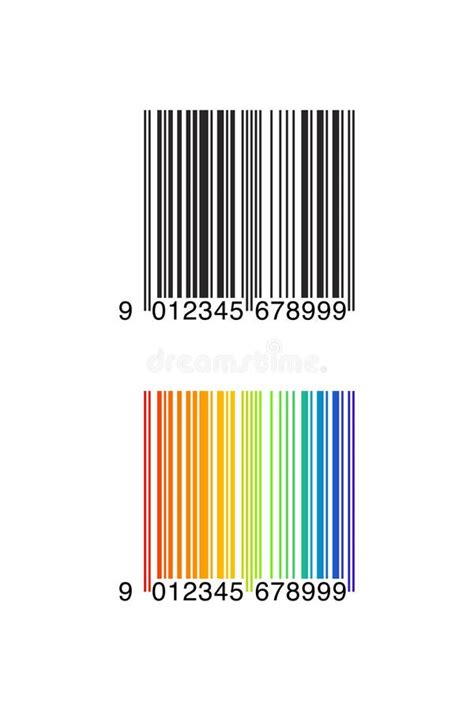 Sample Bar Codes Ean 8 Stock Illustration Illustration Of Stripes