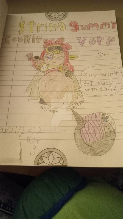 String Gummy Cookie Vore Black Pearl Cookie By Dreamerdrawer96 On