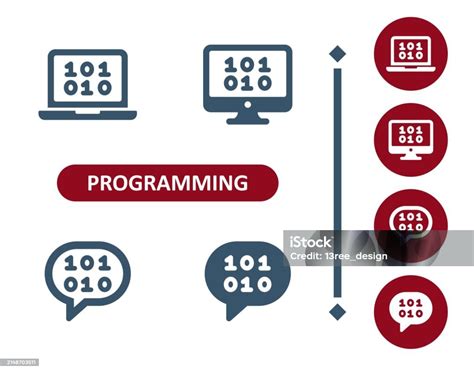 Icônes De Programmation Codage Piratage Piratage Code Ordinateur Portable Ordinateur Code