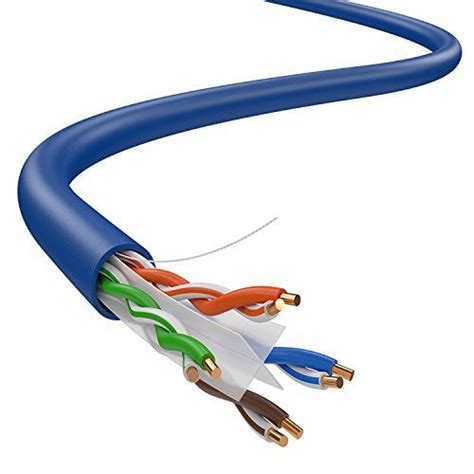 Dripstone Cat6 Solid Utp Cable 23awg 1000ft Lan Network Ethernet Rj45 Wire Blue