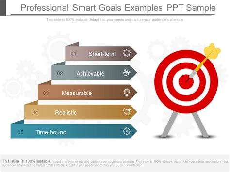 Professional Smart Goals Examples Ppt Sample