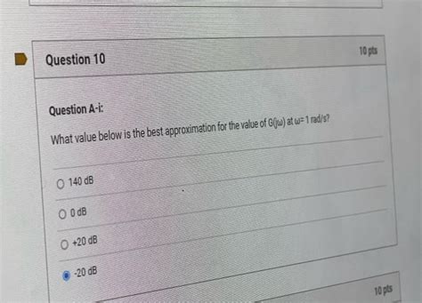 Solved Consider The Magnitude Of The Bode Plot For The Chegg