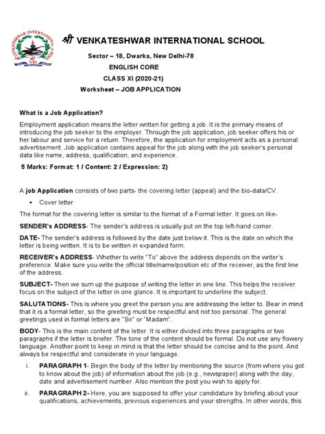 Revision Assignment Job Application Pdf Communication