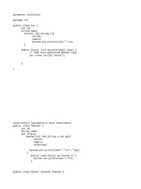 Parameter Constractor Pdf