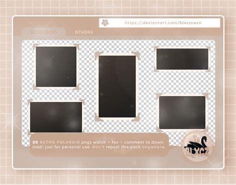 Retro Polaroid Frames Png Pack By Blxczswxn On Deviantart