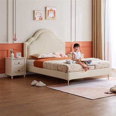 林氏儿童床男孩房卧室女孩床单人床现代简约实木框脚tbc080木业 虎窝淘