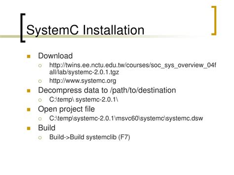 ppt chapter 1 systemc overview powerpoint presentation free