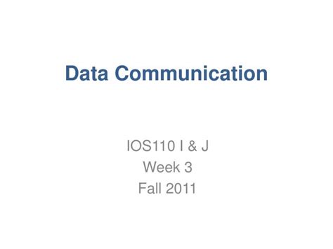 Ppt Data Communication Powerpoint Presentation Free Download Id284139