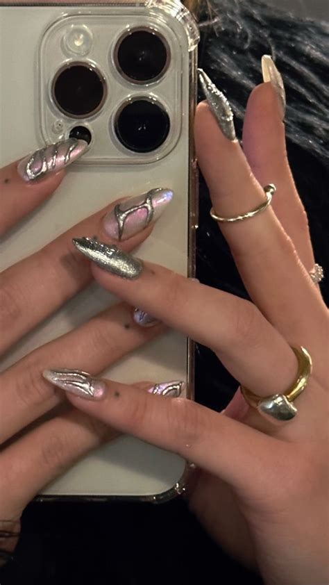 Self Nail 빈티지 디카로 찍은 저세상 초점 셀프 네일 ⚠️ 마이너스 시력 간접 체험 주의 ⚠️ Nails Desing Nude Nails Nails