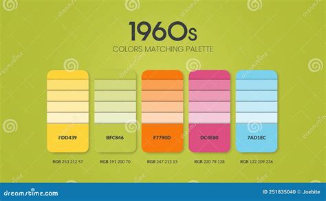1950s Colour Schemes Ideas Color Trends Combinations And Palette Guide Example Of Table Color