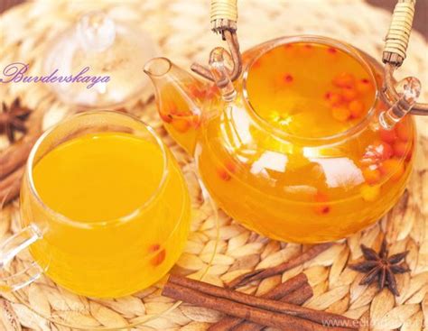 Праздничный чай из облепихи с апельсином — Пошаговый рецепт ...