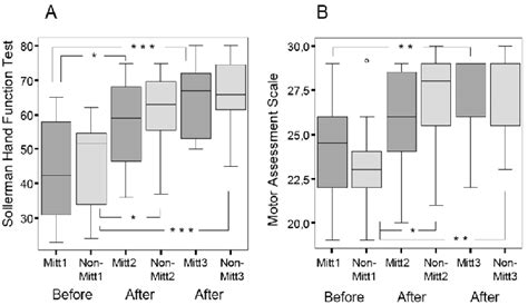 Box Plots With Medians And Minimum Maximum Values For The Mitt Group Download Scientific