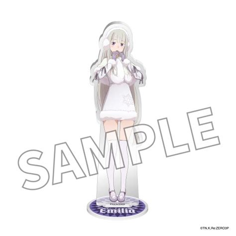 [25년 06월 발매] Re 제로부터 시작하는 이세계 생활 카도카와 아크릴 스탠드 피규어 겨울 Ver 에밀리아 리제로 애니 공식 굿즈 ~25 04 14 도키도키굿즈